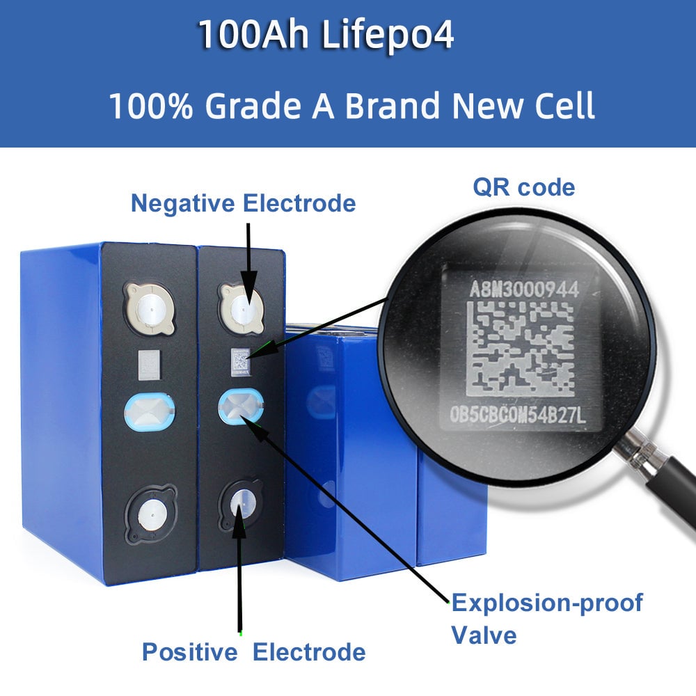 Wholesale DIY 3.2V 100Ah Lifepo4 Battery Cells