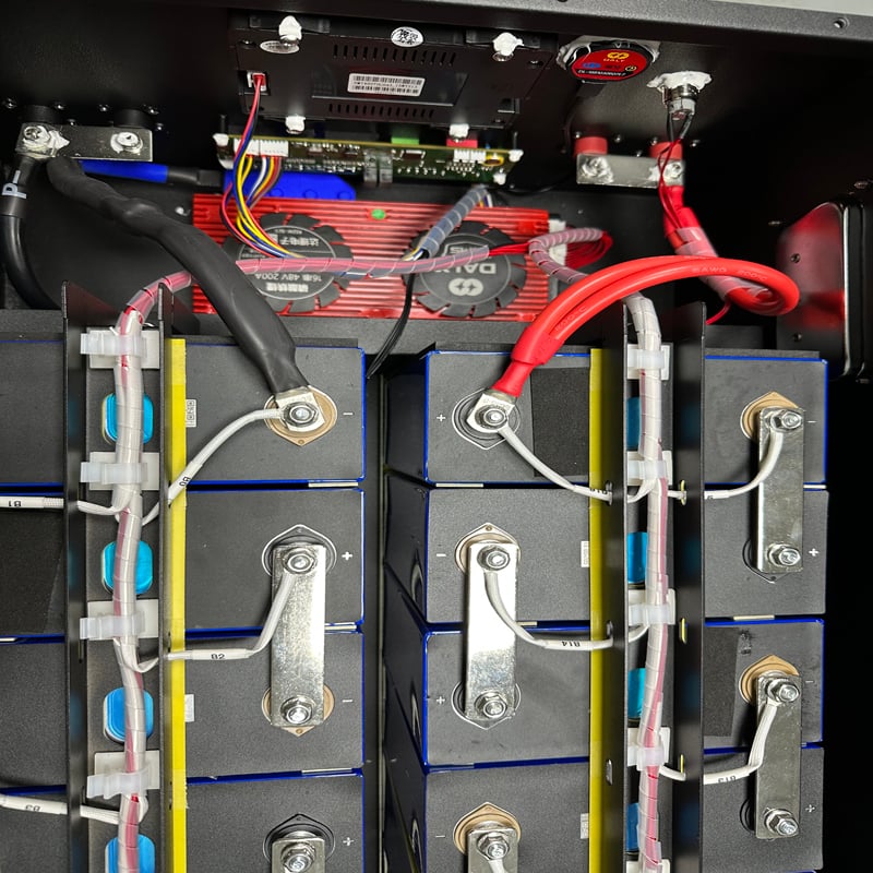 KESHEE Custom 16S200A 48V/51.2V Rack Battery DIY Kit Energy Storage Battery System with Touch Panel